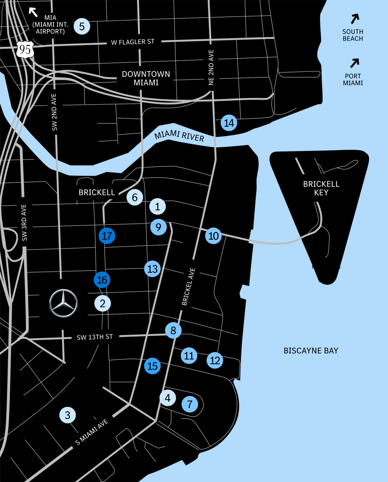 Luxury Miami Condominiums in Brickell | Mercedes-Benz Places